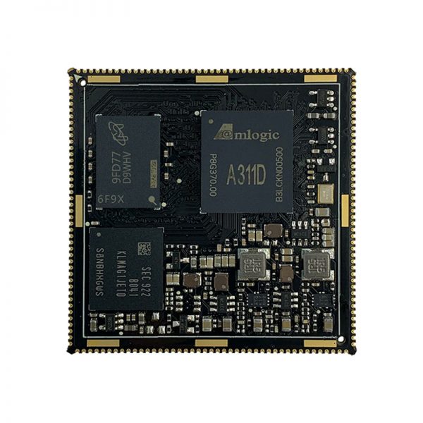 Amlogic A311D芯片方案的人工智能专用SOM邮票孔核心板，支持安卓和Linux QT | ScenSmart一站式智能制造平台 ...