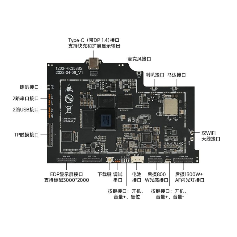 RK3588s芯片方案的高性能安卓智能平板电脑主板 | ScenSmart一站式智能制造平台|OEM|ODM|行业方案
